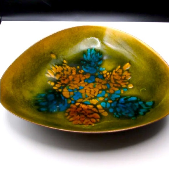 Accents | Kareka Enamel On Copper Modernist Dish | Poshmark